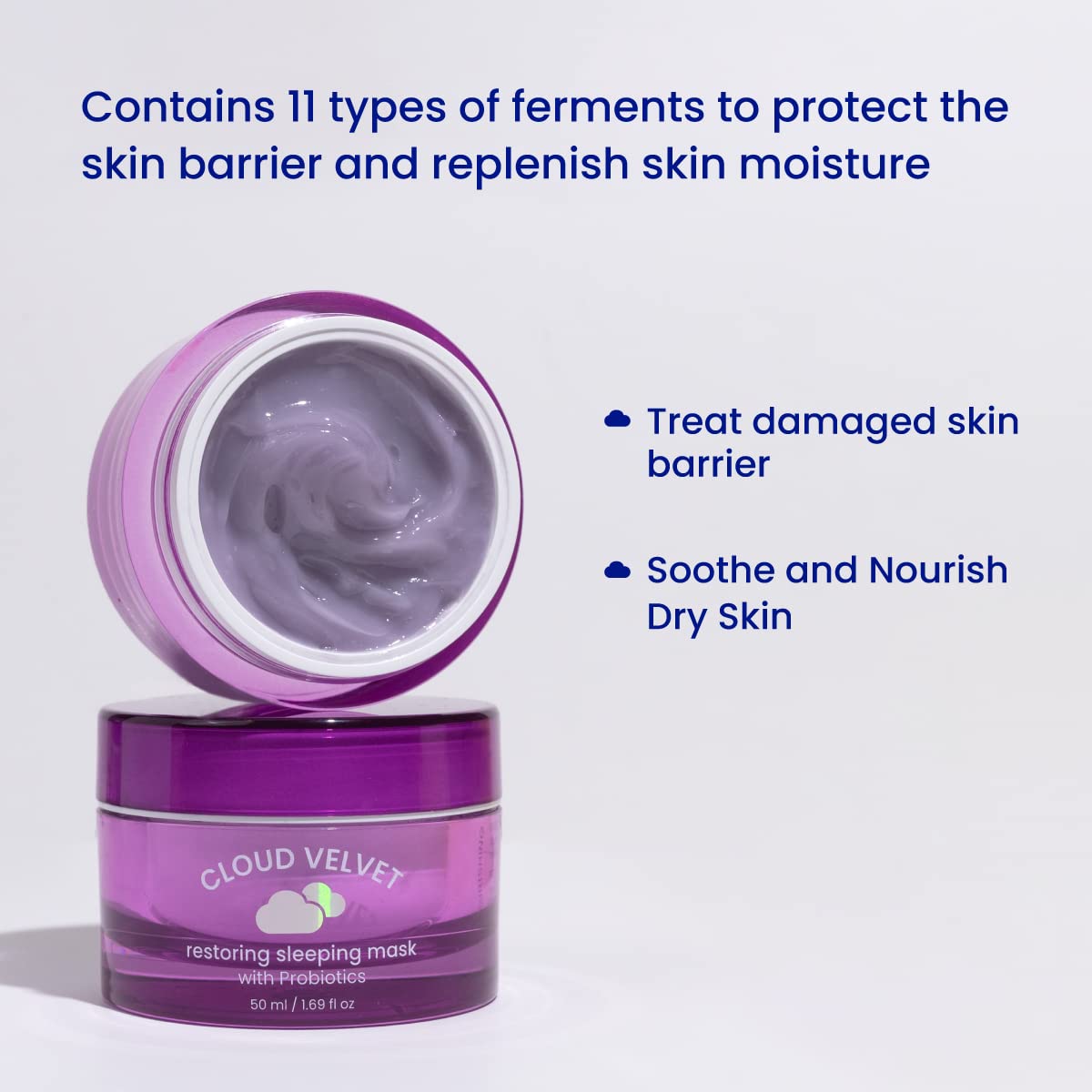 FaceTory Cloud Velvet Sleeping Mask + Berry Jam Sleeping Mask