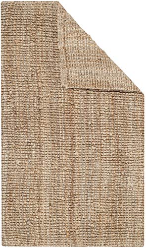 SAFAVIEH Natural Fiber Collection 2' x 4' Natural NF447A Handmade Chunky Textured Premium Jute 0.75-inch Thick Accent Rug