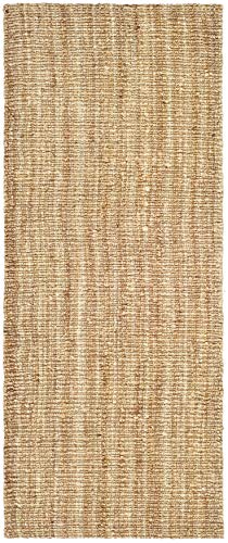 SAFAVIEH Natural Fiber Collection 2' x 4' Natural NF447A Handmade Chunky Textured Premium Jute 0.75-inch Thick Accent Rug