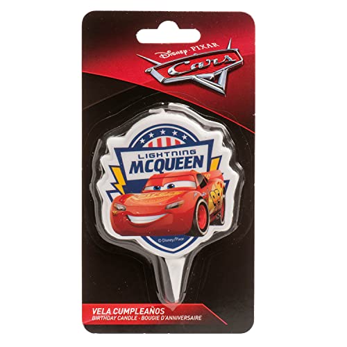Dekora - Candles Decorative Birthday Candle | 2D Birthday Candles by Rayo McQueen for Children Cake - 7.5 cm