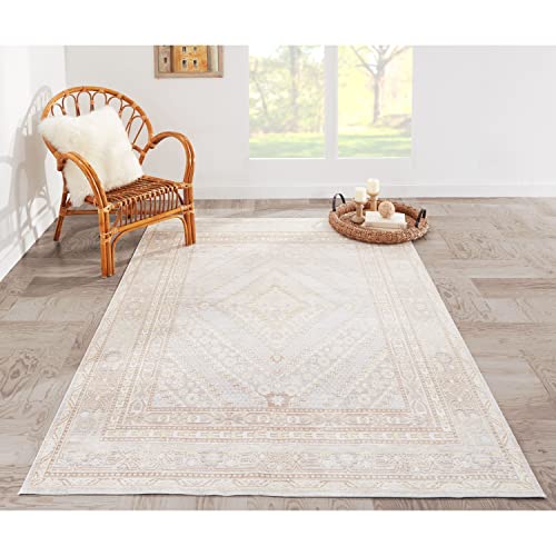 Momeni Isabella Traditional Geometric Flat Weave Area Rug, 4 ft 0 in x 6 ft 0 in, Blue