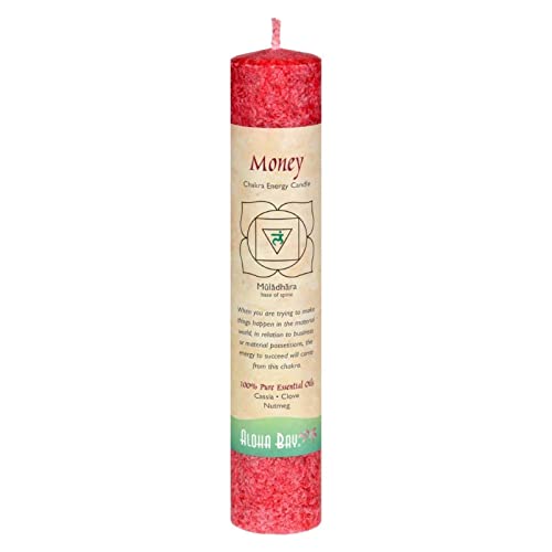 Aloha Bay Chakra Pillar Cndl Red 8 In