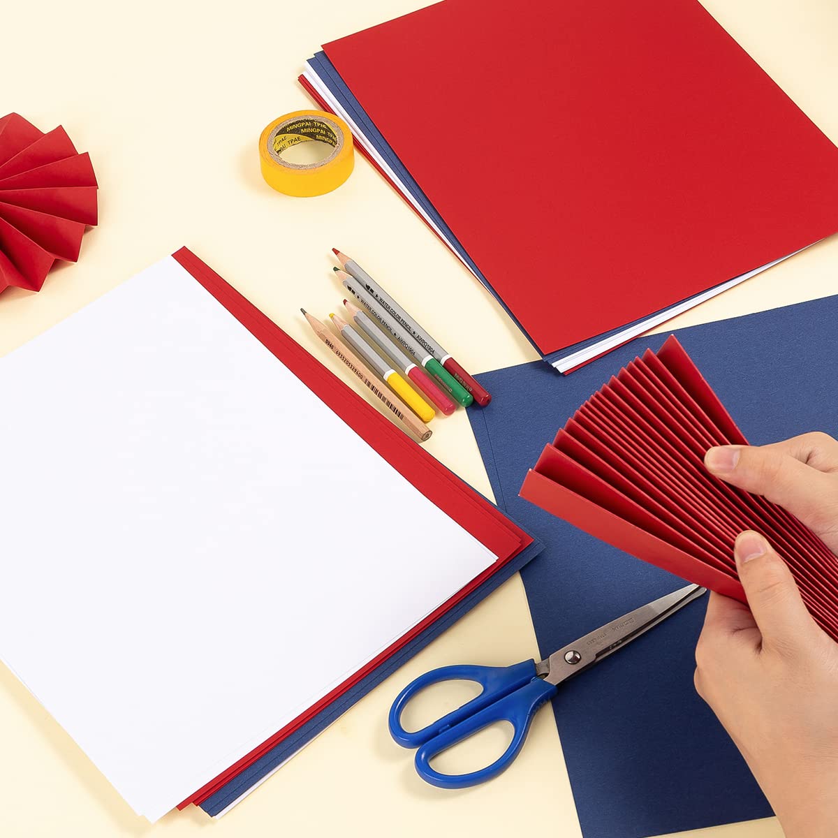 30 sheets Cardstock Paper 8 1/2 x 11 Inches for Crafts and Invitations (White)