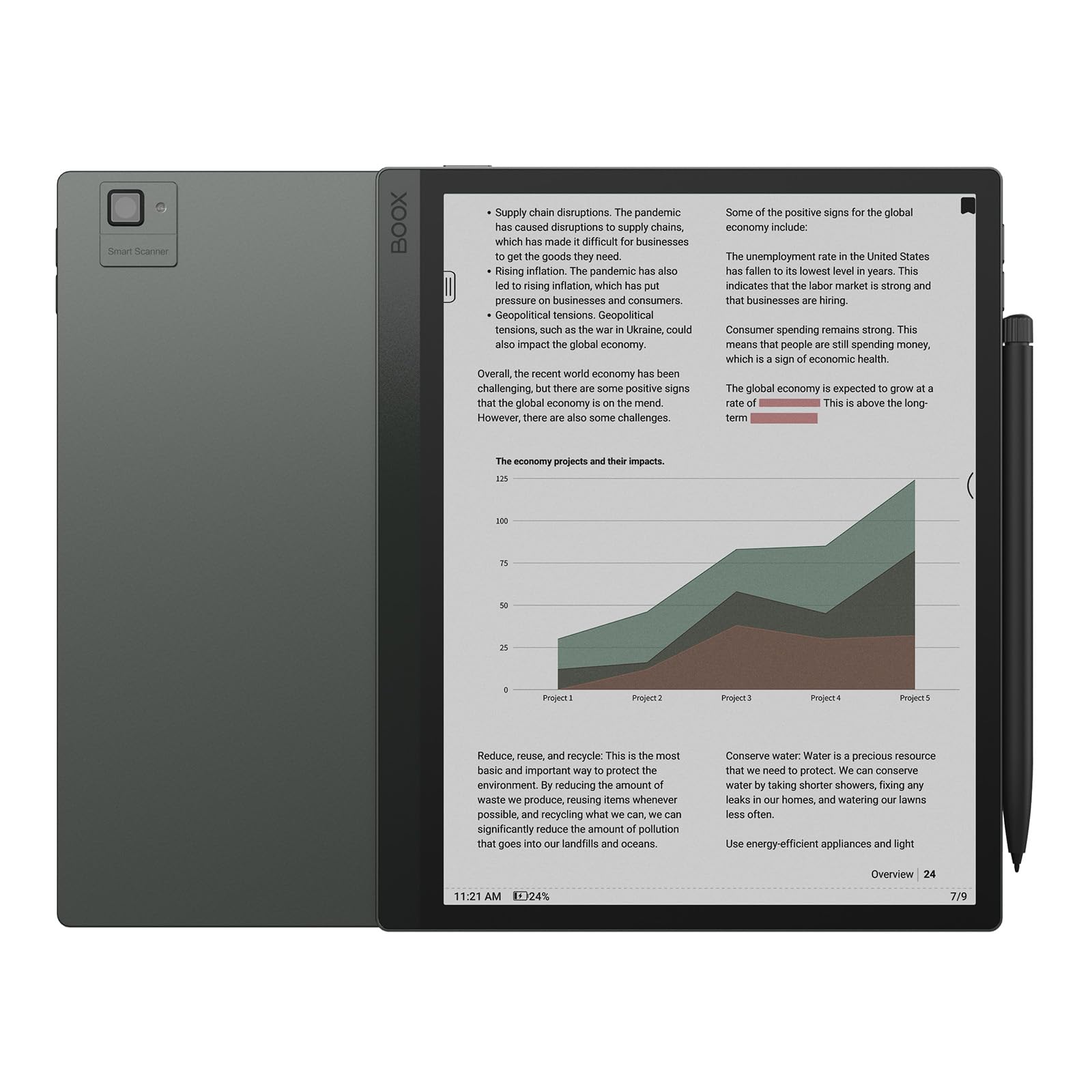 BOOX Tablet Tab Ultra C Pro ePaper Tablet PC 10.3 Digital Paper 6G 128G with Rear Camera Paper Tablet