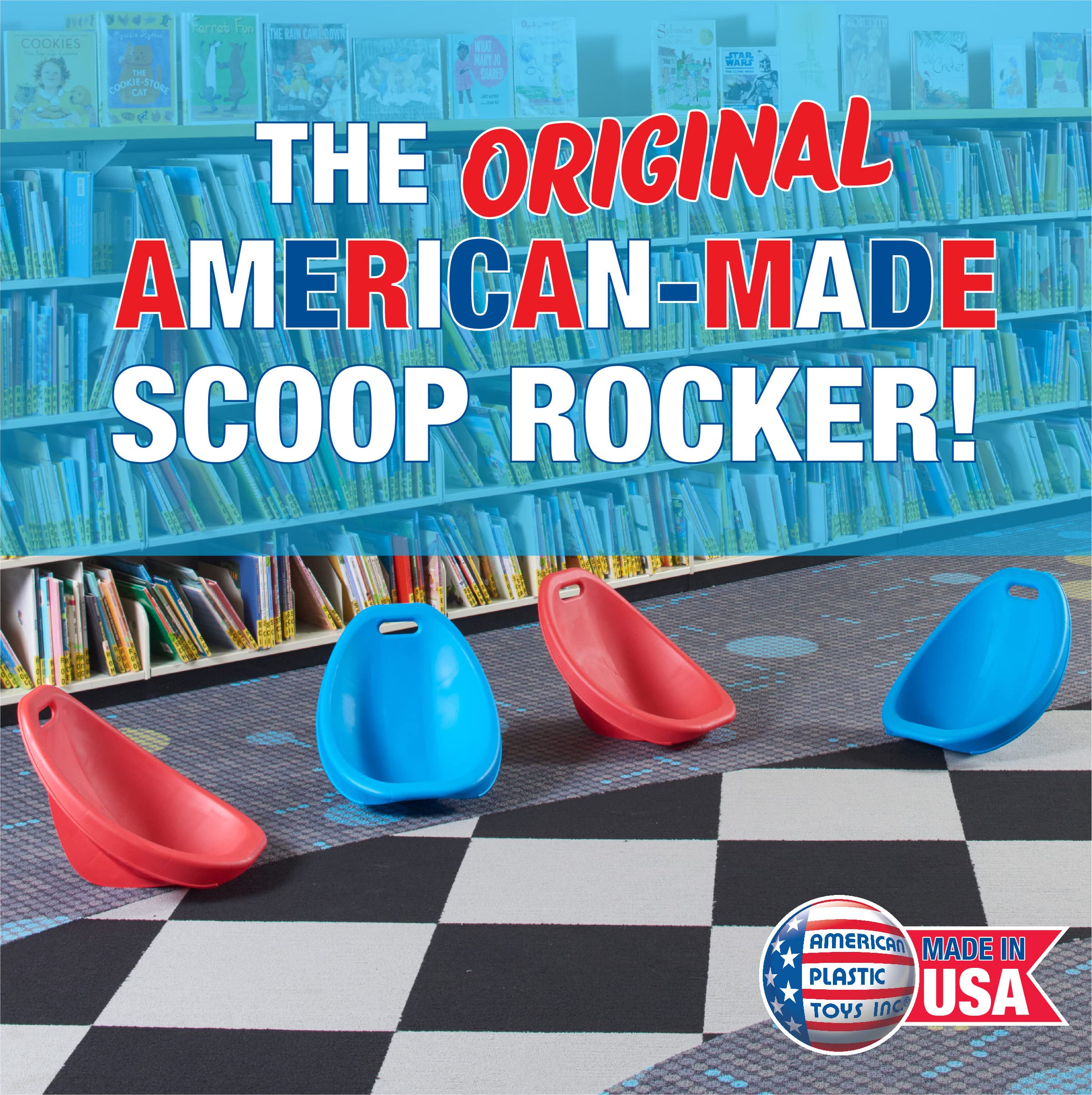American Plastic Toys (2-Pack, Red Scoop Rocker