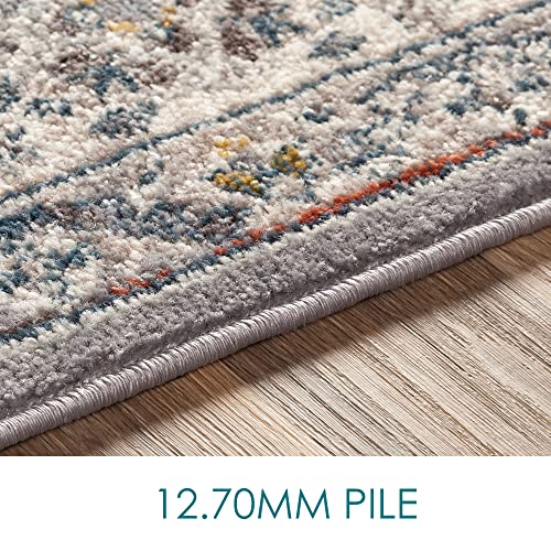 Artistic Weavers Anja Oriental Medallion Area Rug,5'2" x 7',Grey