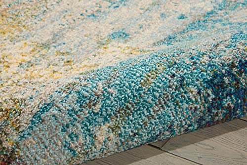 Nourison Celestial Modern Abstract Sealife 5'3" x 7'3" Area -Rug, Easy -Cleaning, Non Shedding, Bed Room, Living Room, Dining Room, Kitchen (5x7)