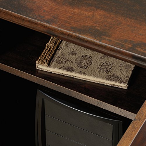Sauder Harbor View Corner Computer Desk, Curado Cherry finish