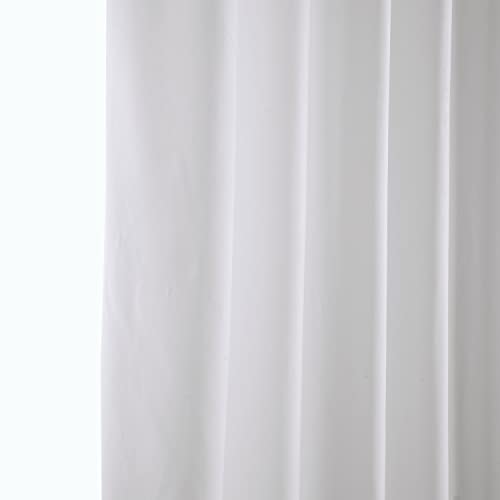 HPD Half Price Drapes VPYC-161201-96 Plush Velvet Curtain (1 Panel), 50 X 96, Pillow White