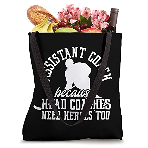Hockey Assistant Coach Because Head Coaches Need Heroes Too Tote Bag