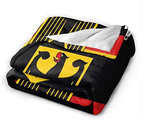 LuckyLou German Flag Eagle Flannel Fleece Blanket Ultra Soft Cozy Warm Throw Lightweight Blanket Microfleece Blanket for Home(3 Sizes)