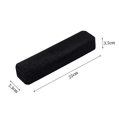 HooAMI Rectangle Velvet Necklace Bracelet Jewelry Gift Box Display Case Black