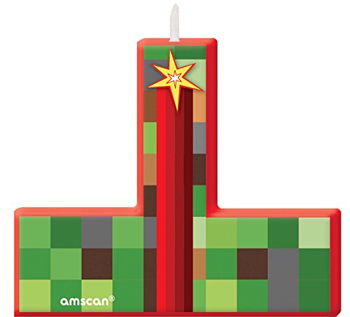 Amscan TNT Pixelated Party Birthday Candle Set