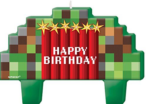 Amscan TNT Pixelated Party Birthday Candle Set