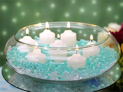 BalsaCircle 10 pcs 10" Wide Clear Floating Candle Glass Vase Bowls for Wedding Party Birthday Centerpieces Home Decorations Supplies