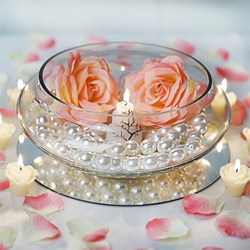 BalsaCircle 10 pcs 10" Wide Clear Floating Candle Glass Vase Bowls for Wedding Party Birthday Centerpieces Home Decorations Supplies