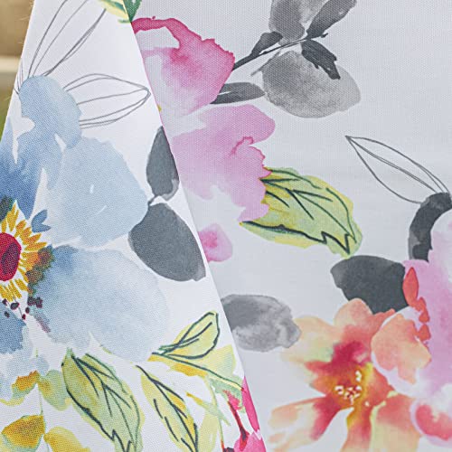 Benson Mills Indoor Outdoor Spillproof Fabric Tablecloth for Spring/Summer/Party/Picnic (Harper, 52" X 70" Rectangular)