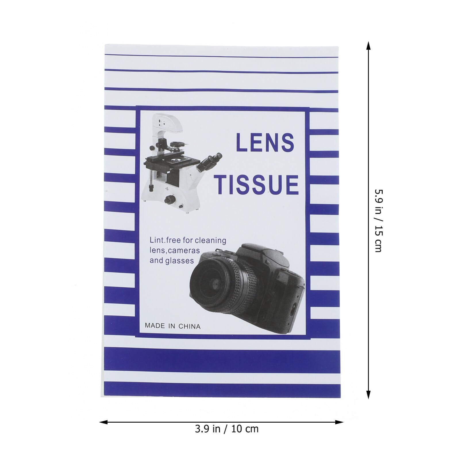 Glasses Wipes 100PCS Lens Photo Lens Cleaning Tissue Paper Dust-Free Cleaning Paper for Camera Lenses Microscopes Computer Screens Glasses Cleaning Wipes