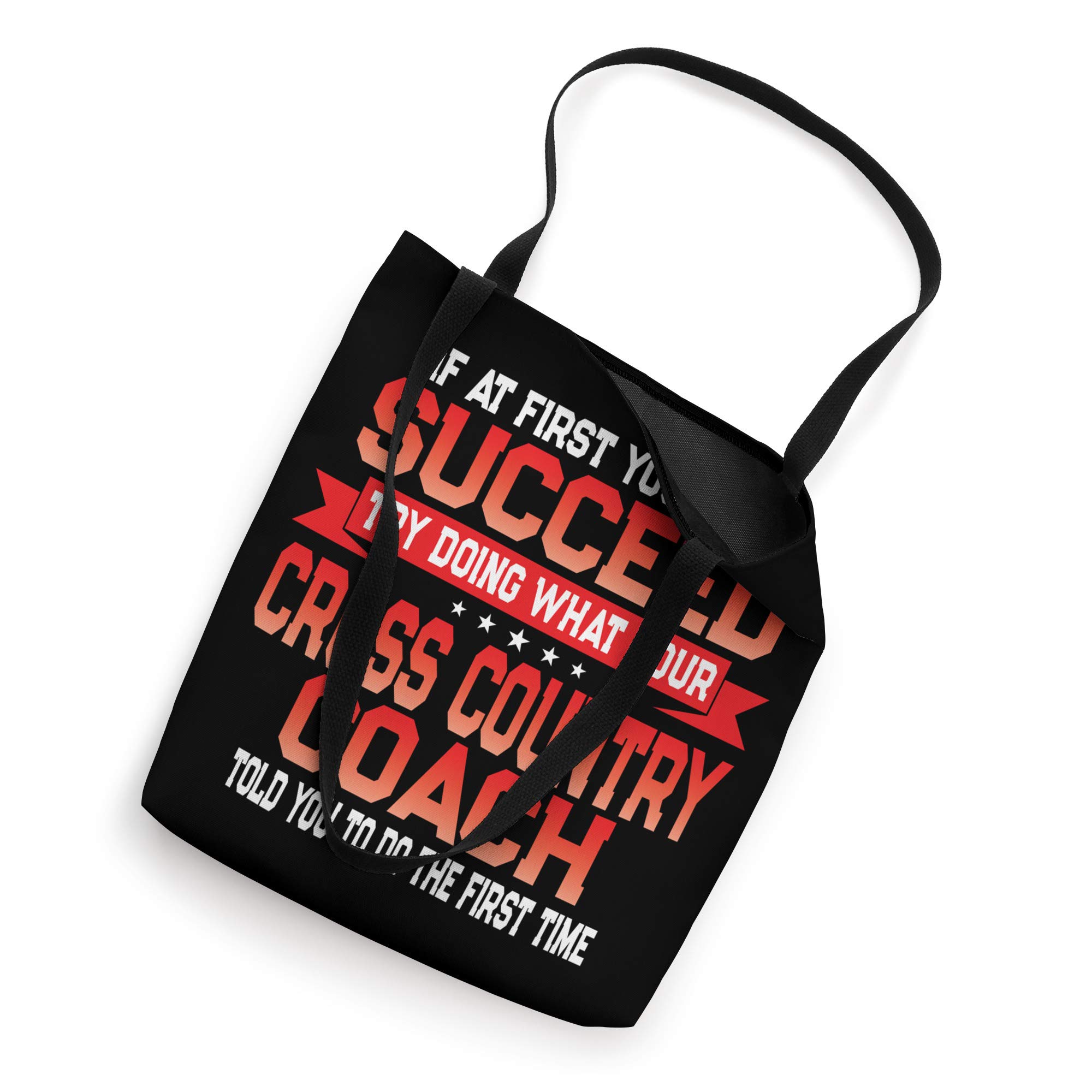 Fun Cross Country Coach Gift Funny Running Coaches Quote Tote Bag