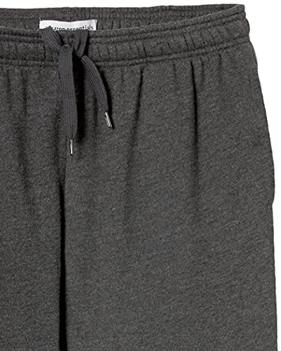 Amazon Essentials Men's Fleece Open Bottom Sweatpant (Available in Big & Tall), Charcoal Heather, Large