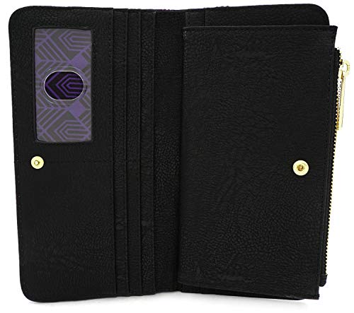 Loungefly x Disney Maleficent Top-Zip Wallet, Purple, One Size