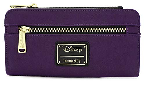 Loungefly x Disney Maleficent Top-Zip Wallet, Purple, One Size