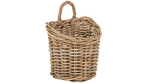 Kobo Wall Basket, Small, Gray-Brown