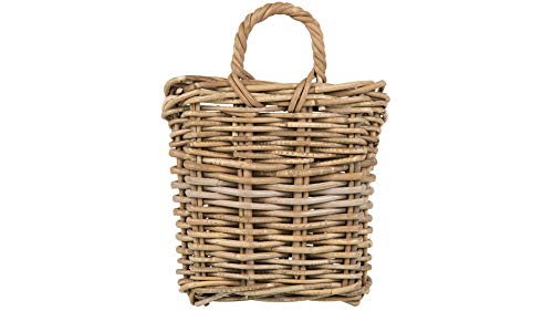 Kobo Wall Basket, Small, Gray-Brown