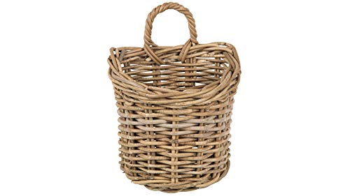 Kobo Wall Basket, Small, Gray-Brown