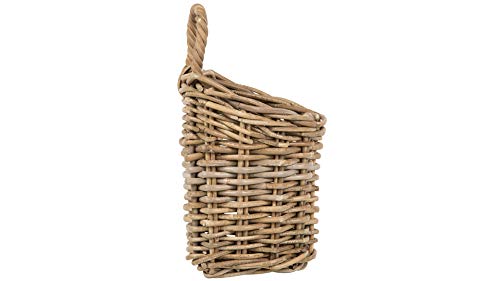 Kobo Wall Basket, Small, Gray-Brown