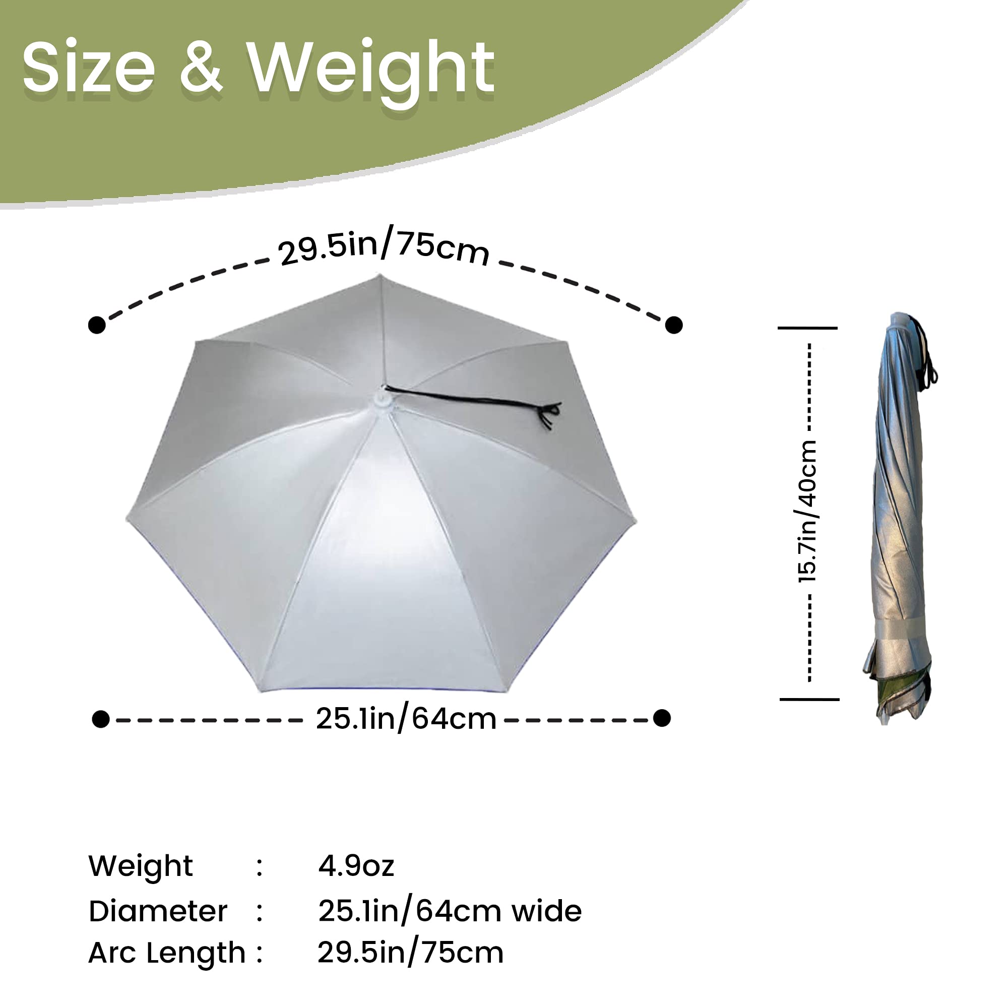 Mifashion Umbrella hat for kids and adult (Silver-Camouflage