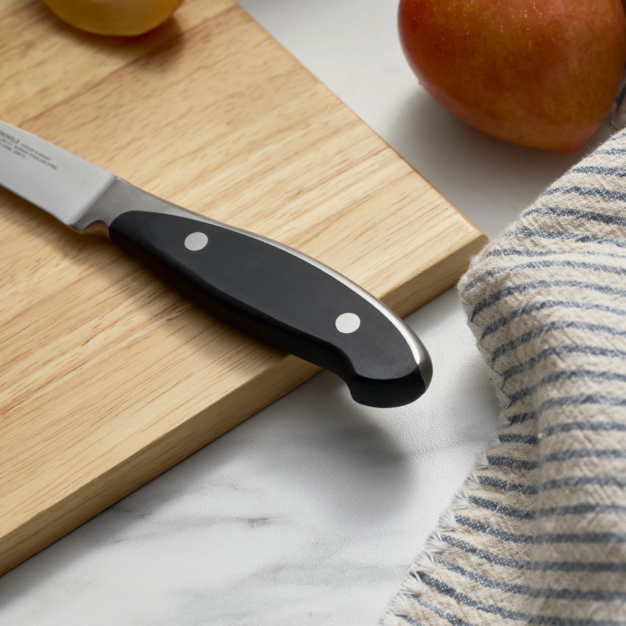 HENCKELS Forged Synergy Paring Knife, 3-inch, Black/Stainless Steel