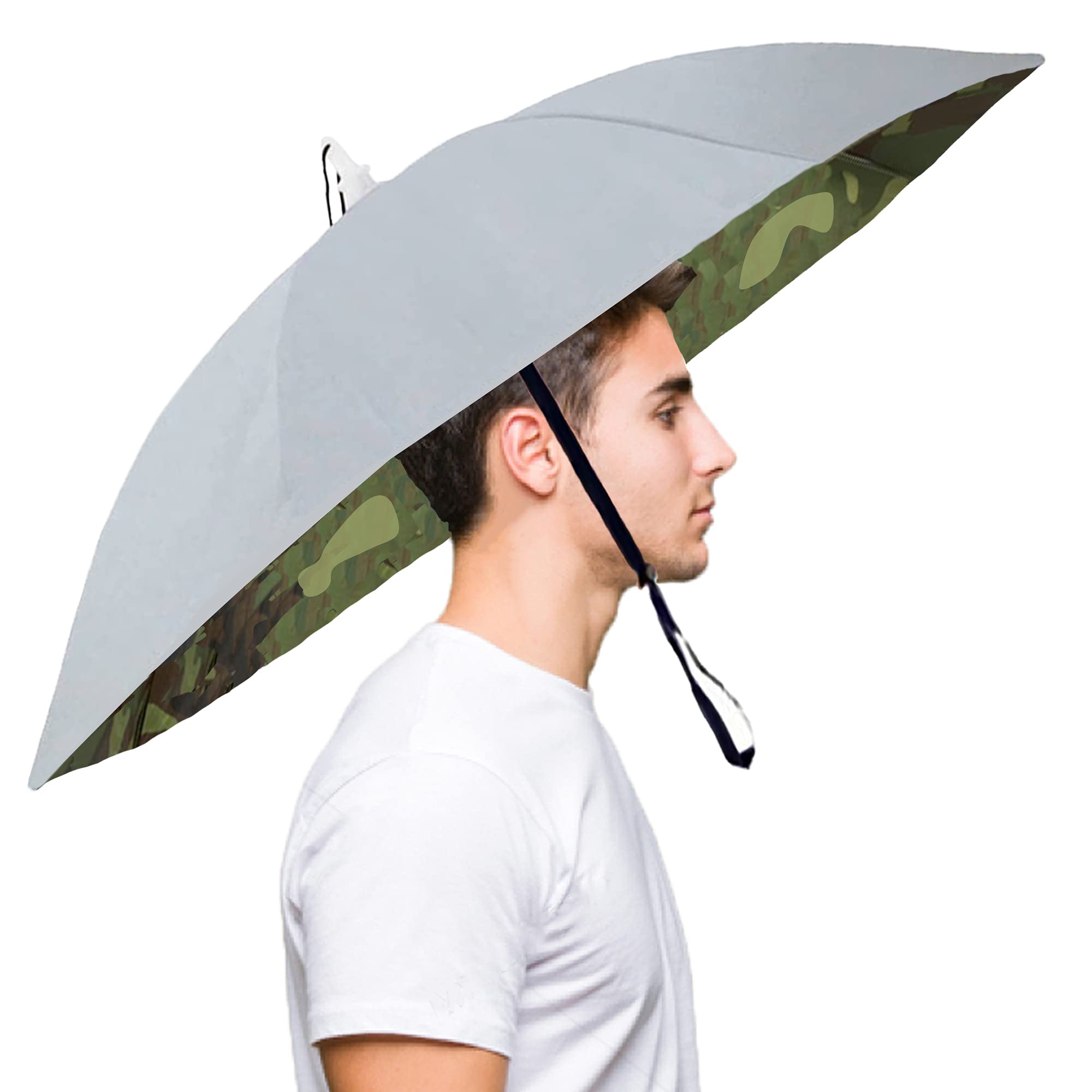 Mifashion Umbrella hat for kids and adult (Silver-Camouflage