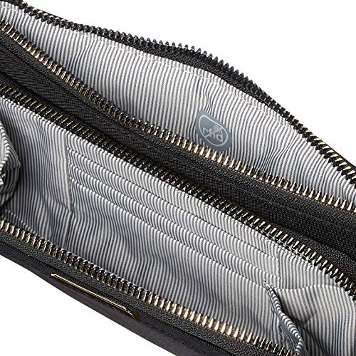 Travelon RFID Blocking Phone Clutch Wallet, Black, 8.25 x 4.5 x 1