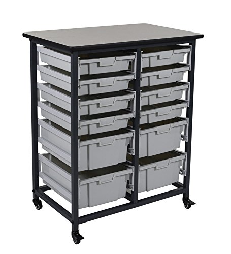 LUXOR MBS-SR-8S Mobile Bin System - Single Row