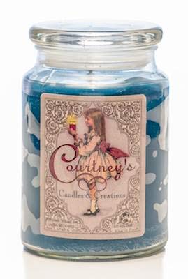 Courtney's Candles Midnight RAIN Maximum Scented 26oz Large Jar Candle