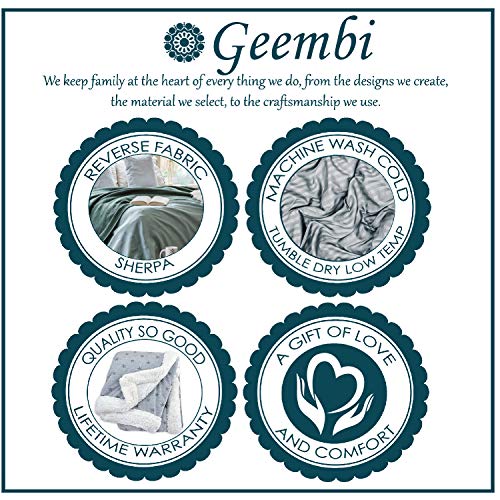 GEEMBI LGBT Sofa Blanket TH673, Adult Sherpa Fleece Throw Blankets Bedding Blanket Reversible -Decorative Blanketed - Artwork Sherpa Blanket - Best Gift 2019