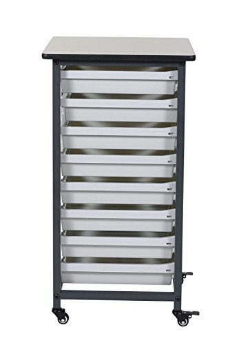 LUXOR MBS-SR-8S Mobile Bin System - Single Row