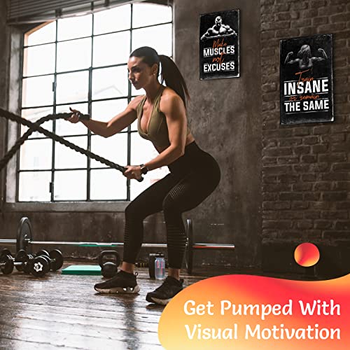 ππ²π¦ ππ¨π¬πππ«π¬ for Home Gym Decor - 4 Set Of 11x17", Motivational Posters for Gym, Workout Posters for Home Gym, Motivational Poster, Fitness Posters, Workout Room Decor, Inspirational Posters, Gym Wall Art