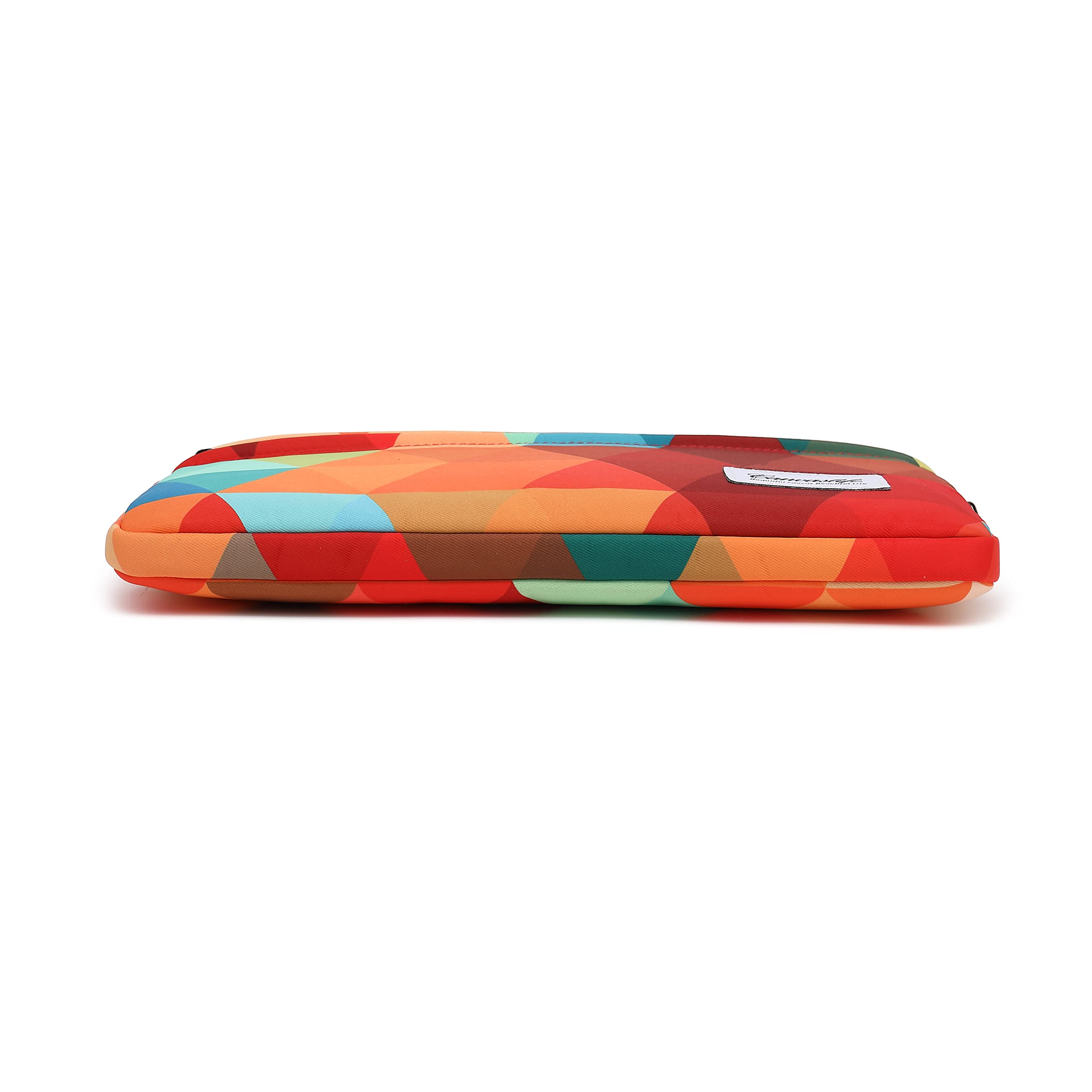 Canvaslife Rainbow Peacock Pattern 13 inch Canvas Laptop Sleeve with Pocket 13 inch 13.3 inch Laptop 13 case13 Sleeve