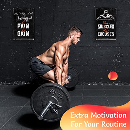 ππ²π¦ ππ¨π¬πππ«π¬ for Home Gym Decor - 4 Set Of 11x17", Motivational Posters for Gym, Workout Posters for Home Gym, Motivational Poster, Fitness Posters, Workout Room Decor, Inspirational Posters, Gym Wall Art