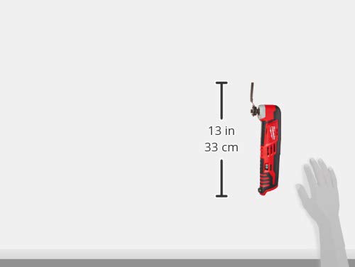 Milwaukee 2426-20 M12 12 Volt Redlithium Ion 20,000 OPM Variable Speed Cordless Multi Tool with Multi-Use Blade, Sanding Pad, and Multi-Grit Sanding Papers (Battery Not Included, Power Tool Only)