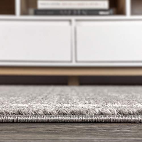 JONATHAN Y MOH203C-8 Zaina Moroccan Beni Souk Indoor Farmhouse Area-Rug Bohemian Minimalistic Geometric Easy-Cleaning Bedroom Kitchen Living Room Non Shedding, 8 X 10, Gray,Cream