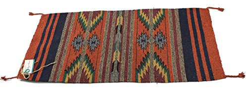 Onyx Arrow Southwest Décor Area Rug, 20 x 40 Inches, Pueblo Pattern Rust/Multi