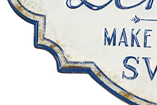 Creative Co-Op Life Gives You Lemons Make Something Sweet Metal Wall Décor, White