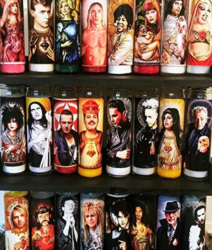Saint Jareth the Goblin King,Prayer Candle, 8" glass jar votive