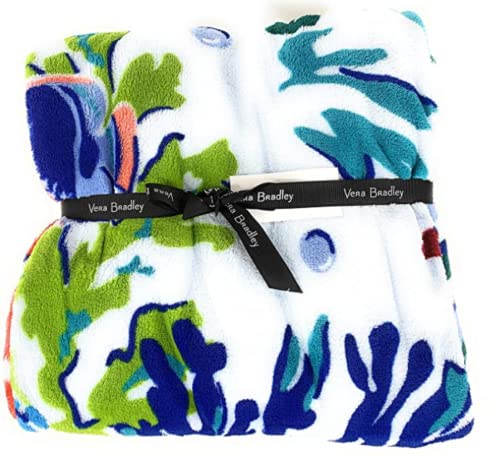 Vera Bradley Throw Blanket Seascape Turtles Sea Life 50 x 80 Fleece