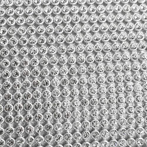 KALINNU Evening Party Clutch Handbag Bling Shiny Sparkly Rhinestone Wedding Purse for Women (Silver)