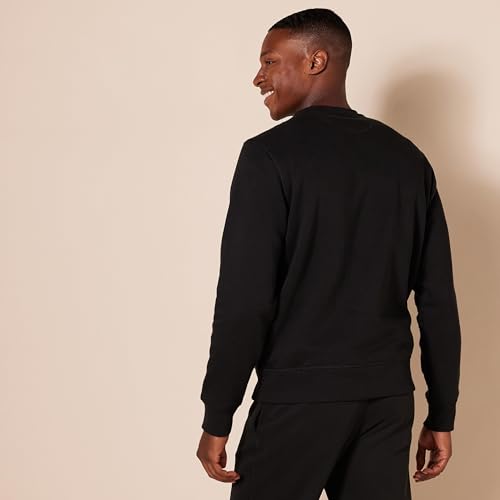 Amazon Essentials Men's Fleece Crewneck Sweatshirt - Black, Large (Available in Big & Tall Sizes)