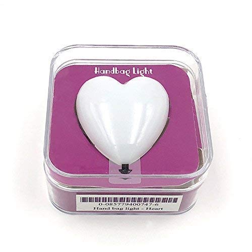 DEKE- Purse heart LED light, handbag, original bag illuminator. (White)